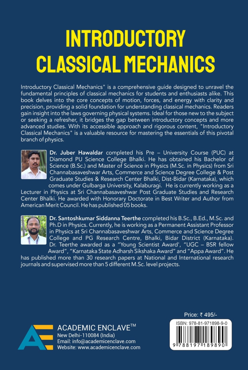 Introductory Classical Mechanics - Academic Enclave